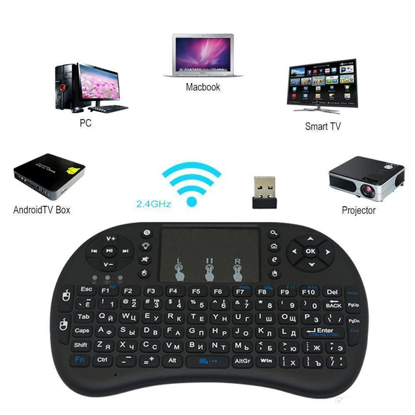 LED Pocket Size Wireless Keyboard + Touchpad - thriftyelegantshop