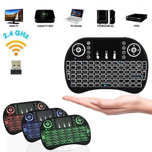 LED Pocket Size Wireless Keyboard + Touchpad - thriftyelegantshop